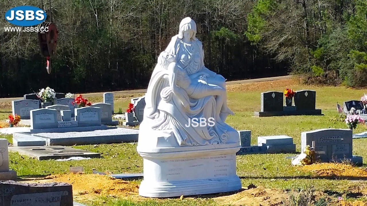 Religious White Marble Pieta Art Statue Vatican Figure Sculpture Stone ...
