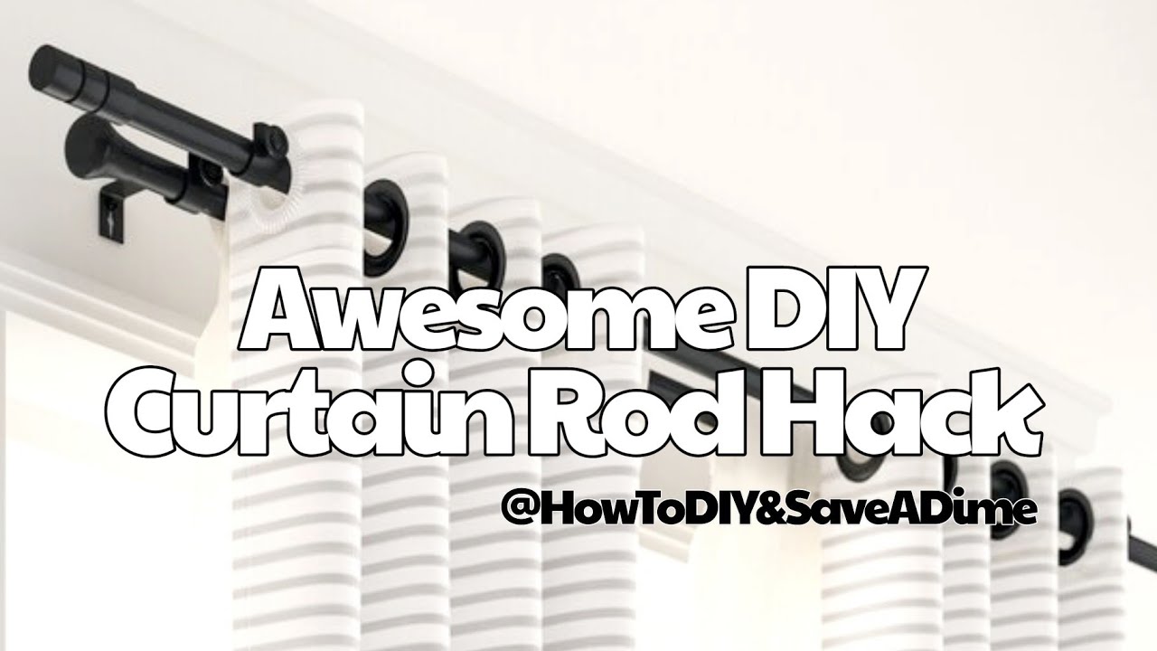 DIY Curtain Rod Hack - YouTube