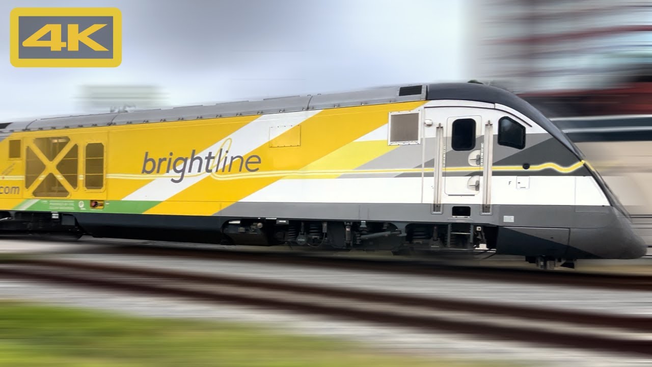 Brightline Florida, Miami to West Palm Beach, 4K Train Ride - YouTube