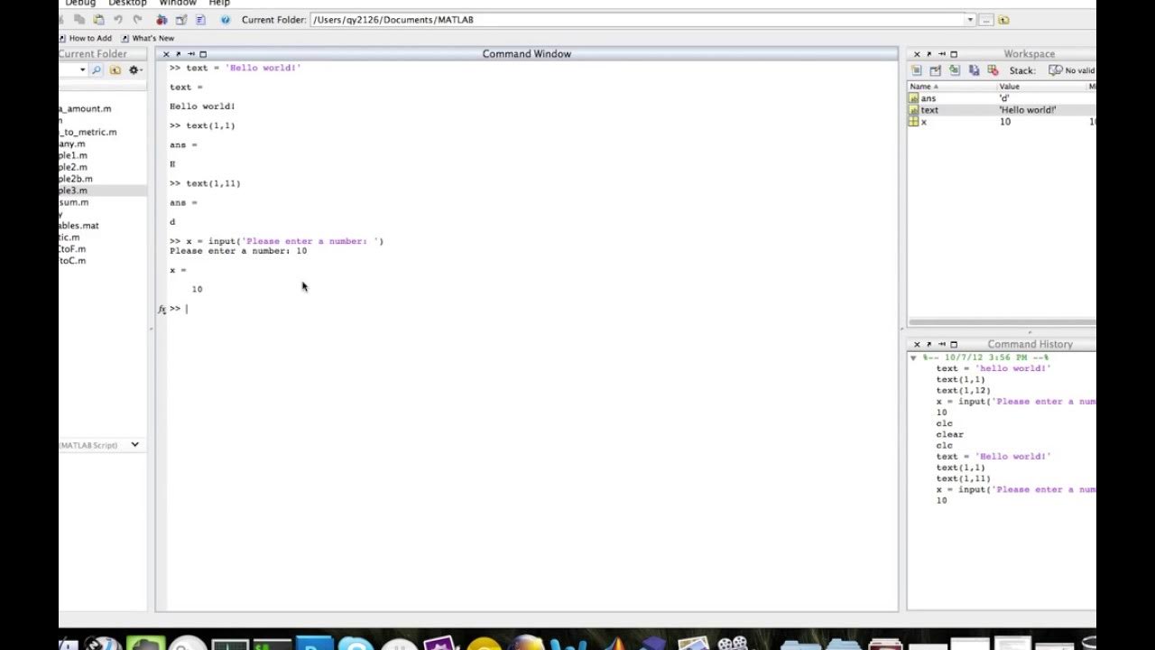 Character Arrays and User Inputs - YouTube