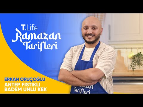 Antep Fıstıklı Badem Unlu Kek | T.Life Ramazan Tarifleri