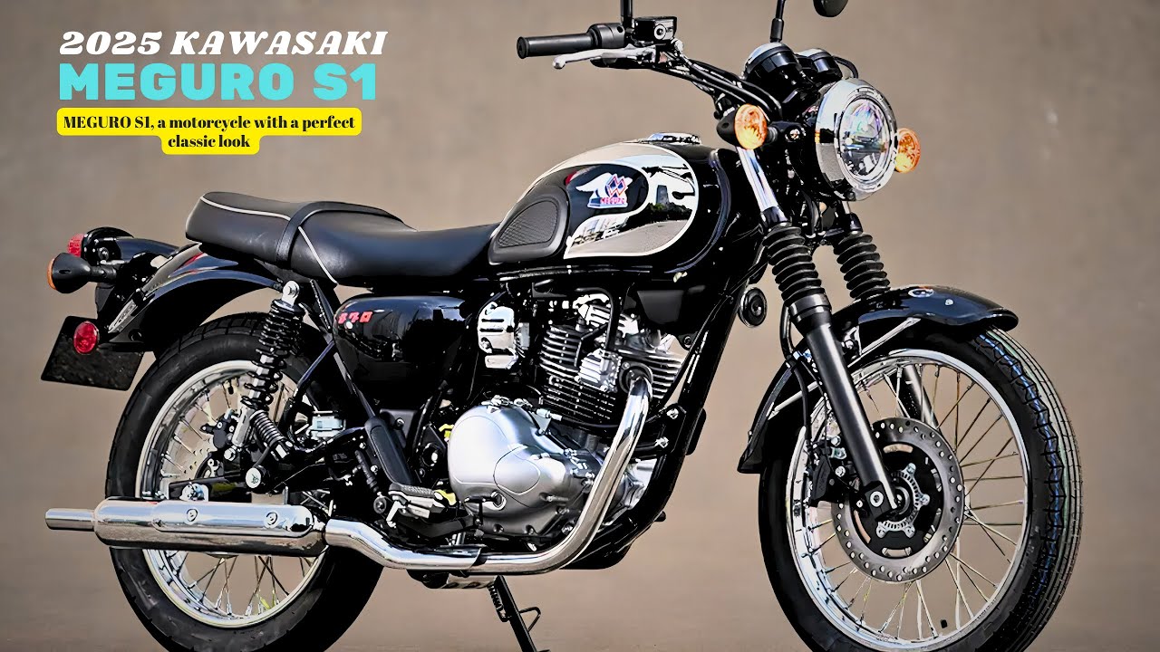 MEGURO S1, a motorcycle with a perfect classic look | 2025 KAWASAKI MEGURO S1 - YouTube