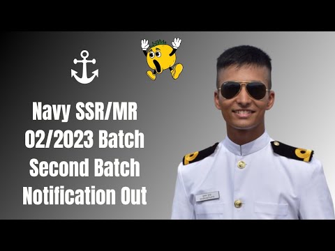 Navy SSR/MR 02/2023 | Notification Out | Navy Agniveer forms out # ...