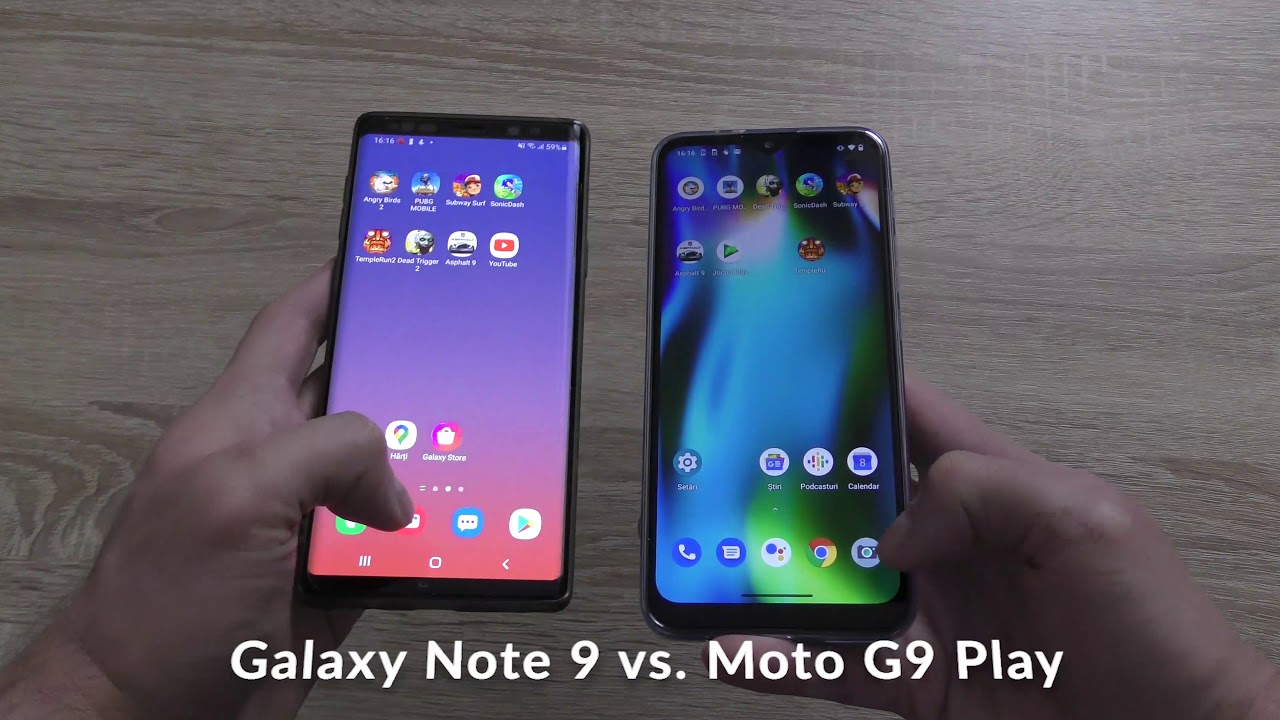 Motorola Moto G9 Play vs Samsung Galaxy Note 9: Comparison - speed test ...