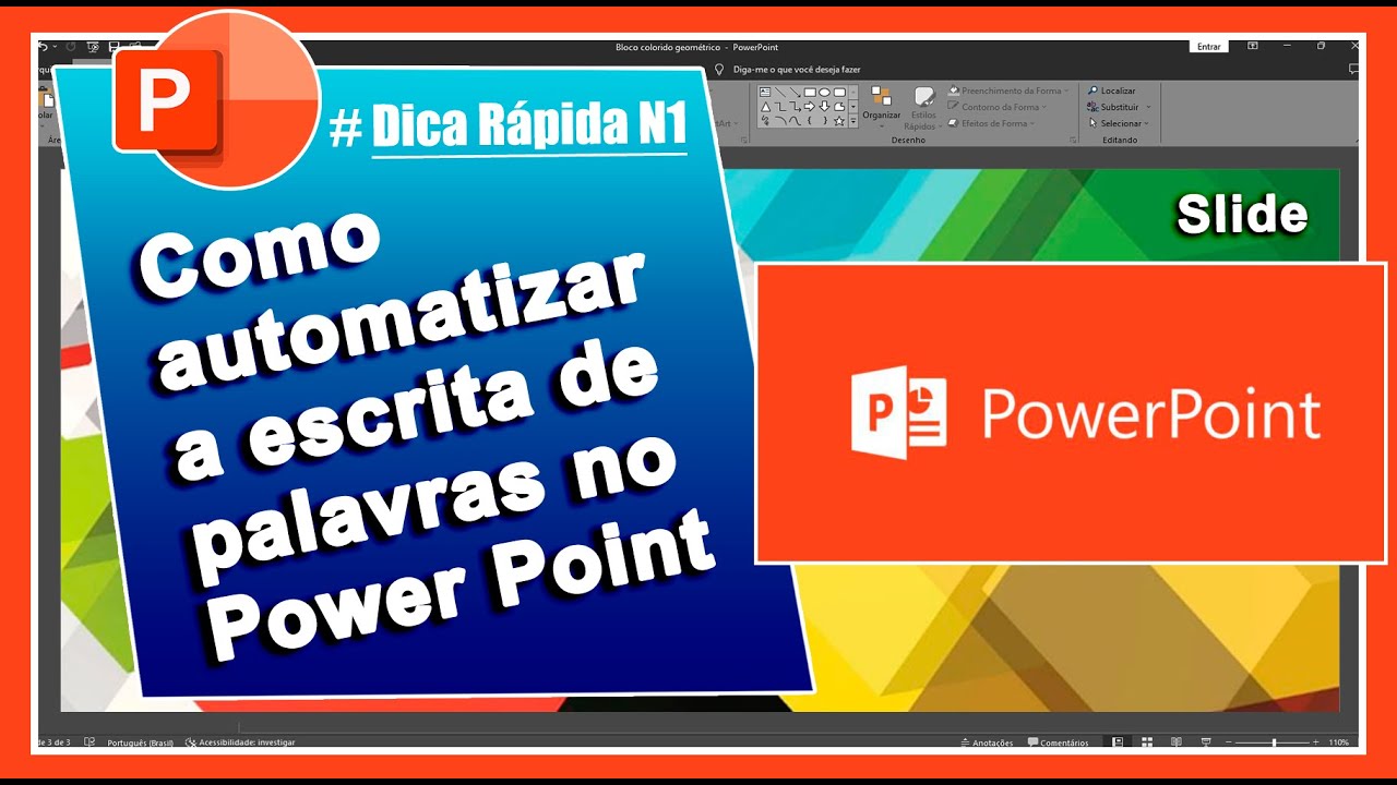 Dica Rápida N1 - Como automatizar a escrita de palavras no PowerPoint ...