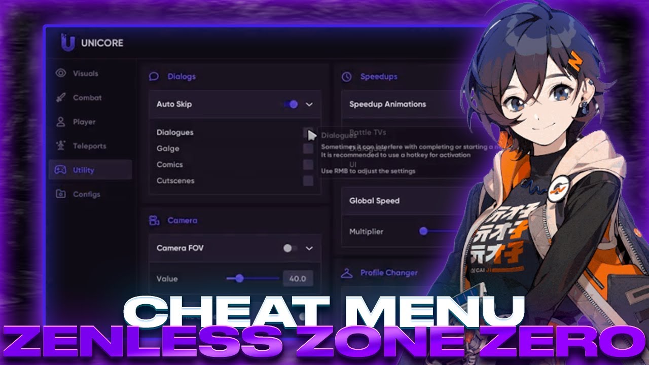 **[UNDETECTED] Zenless Zone Zero - TOP Cheats | Divine Cheat Menu ZZZ ...