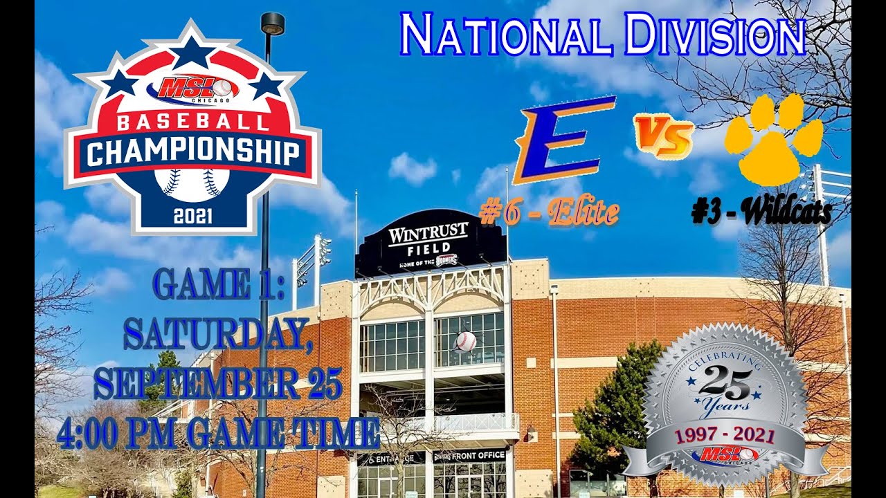 MSL Baseball Championship 2021 - NLCS Game 1: Elite vs Wildcats ...