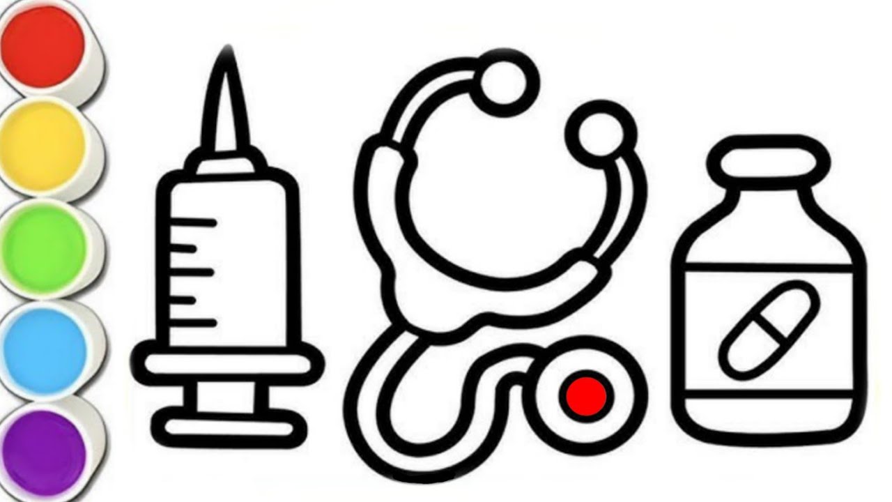 How To Draw Doctor Tools | Doctor Instrument Drawing Learning | Best ...