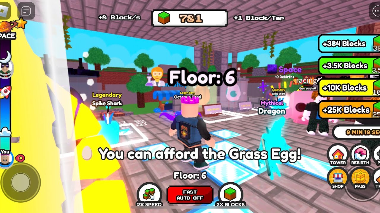 +1 blocks every second part 2 (no talking) - YouTube