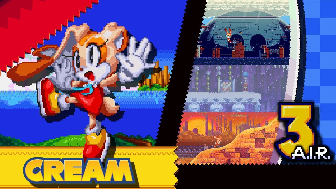 Sonic 3 A.I.R: Cream The Rabbit (W.I.P 3) Mod Showcase - YouTube