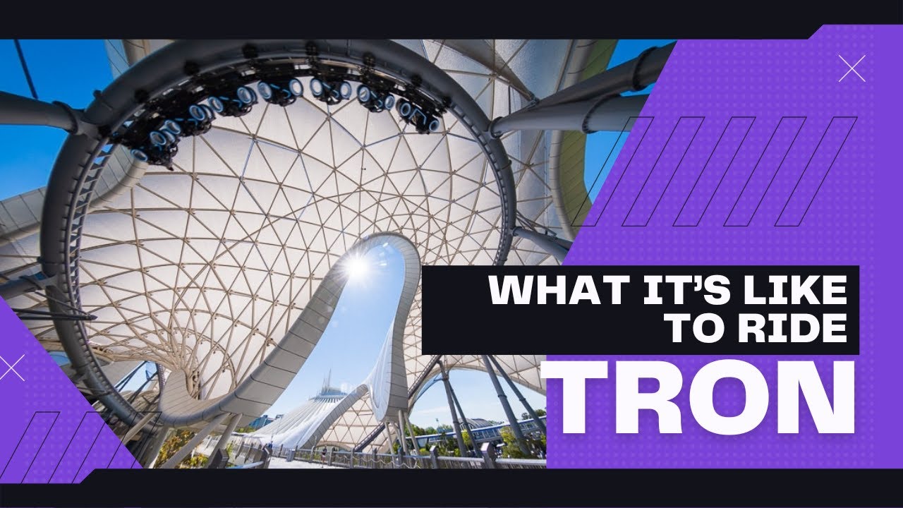 What it's like to ride Tron at Walt Disney World #tron #disneyworld # ...