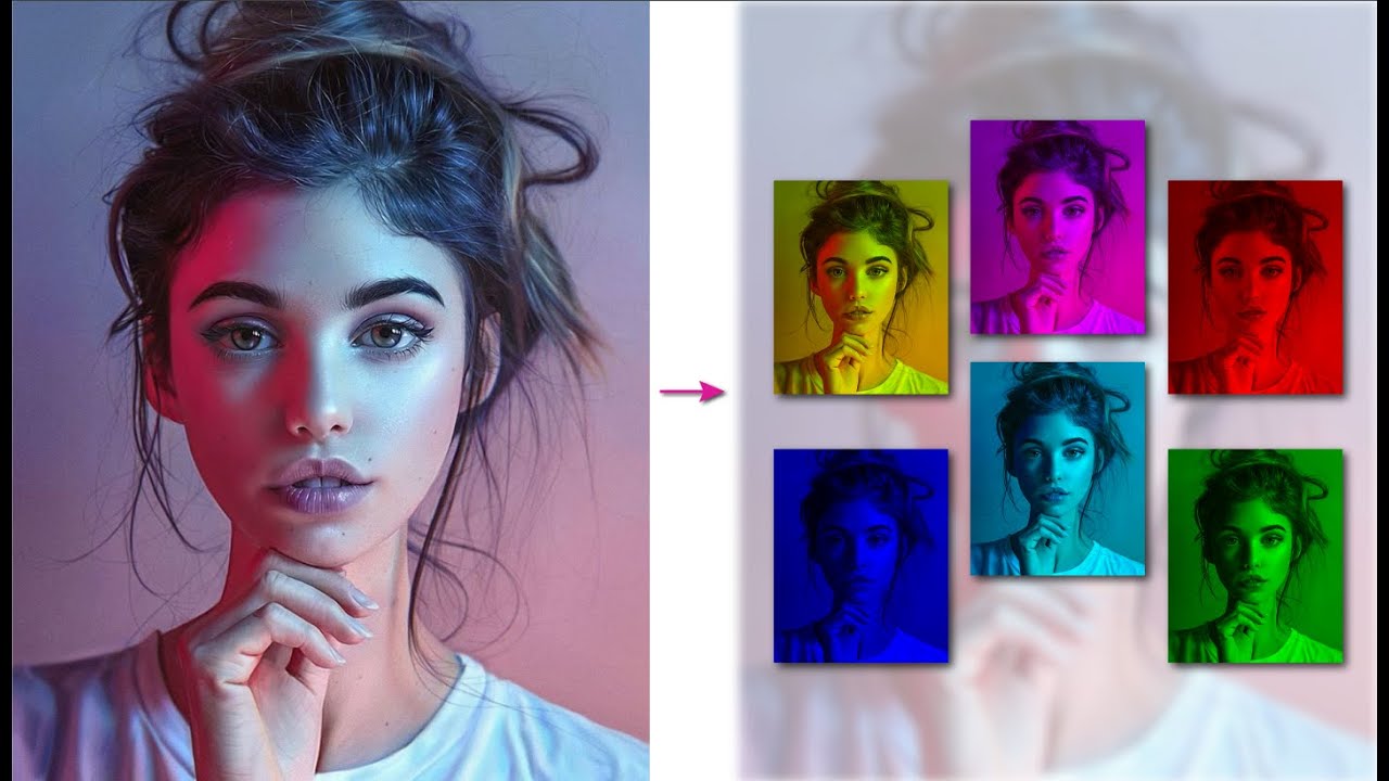 Light Effect on Your Photo in One Click! | #photoshop - YouTube