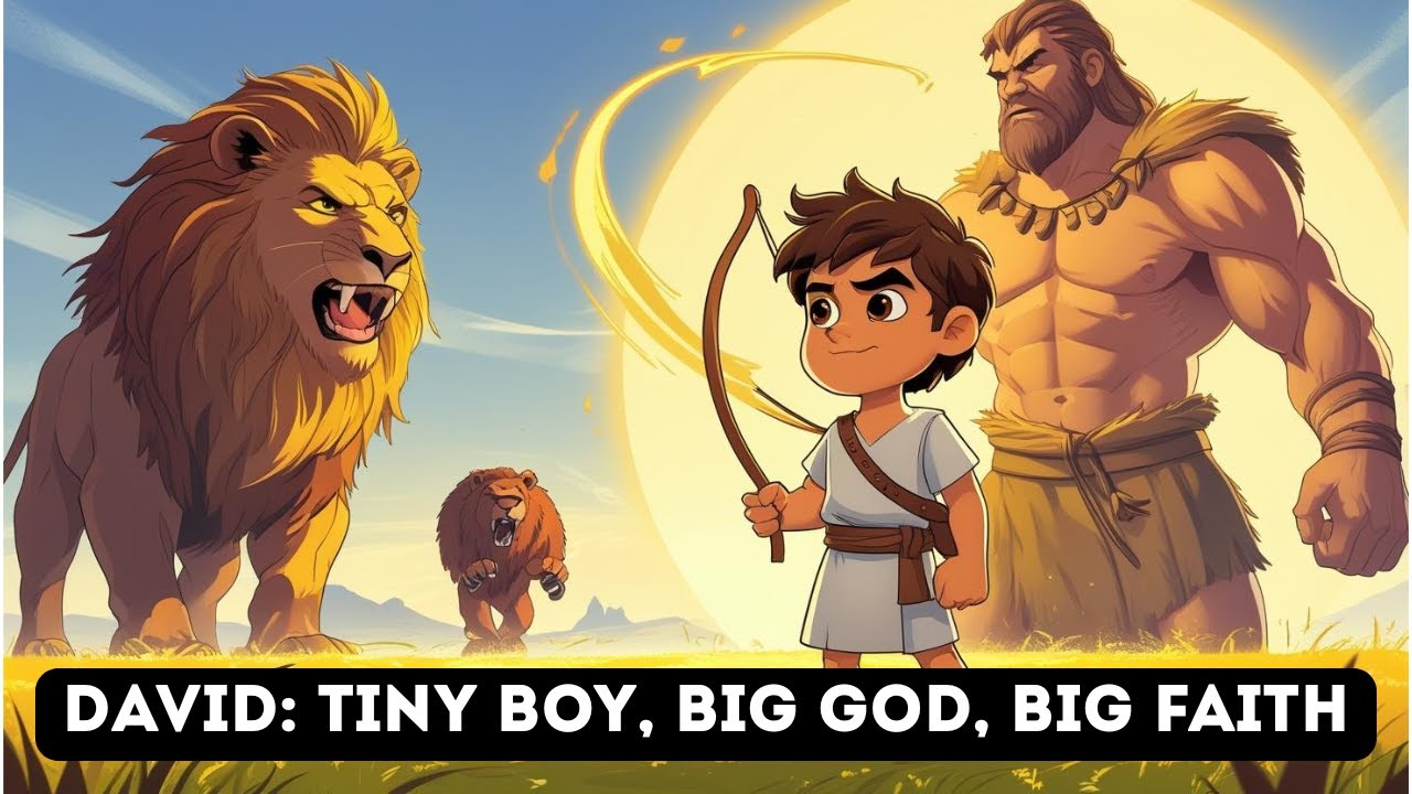 David: the Brave Lion, Bear & Giant | Animated Bible Story for Kids ...