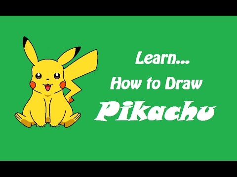 How to Draw Pikachu Pokemon | MS Paint | Easy (Using Mouse)