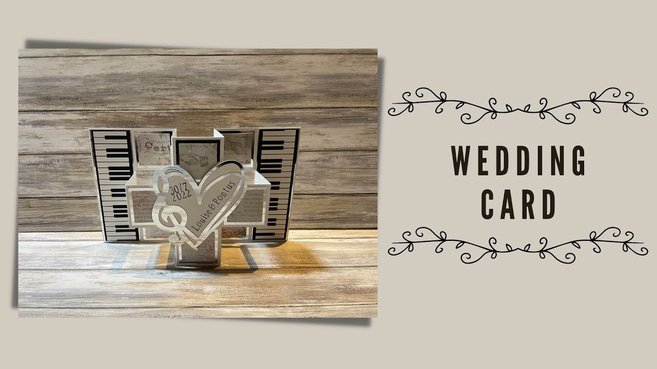Wedding Card July 2022 - after tutorial from Sam Calcott UK - Mixed Up ...