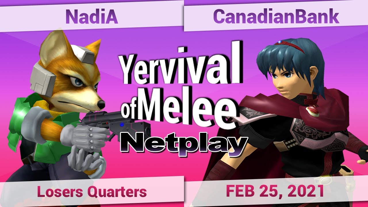 NadiA (Fox) vs. CanadianBank (Marth) - Losers Quarters - Yervival of ...