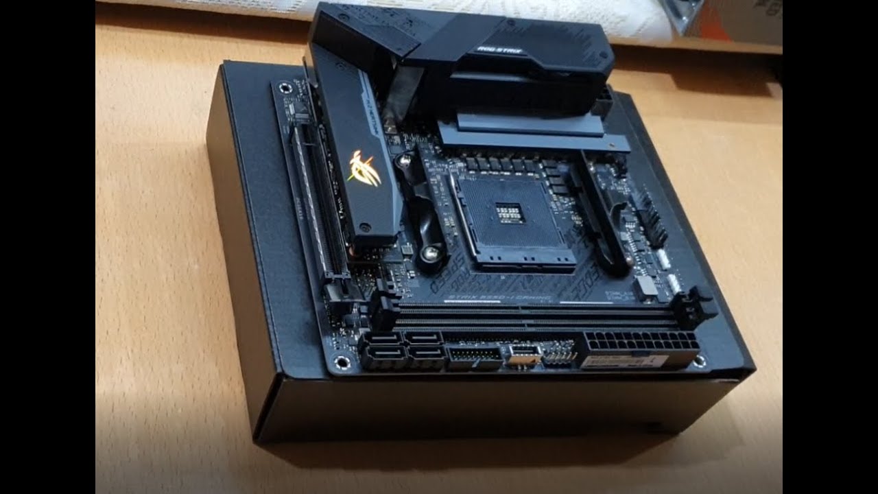 Asus B550i Rog Strix Motherboard unboxing//My first PC build component ...