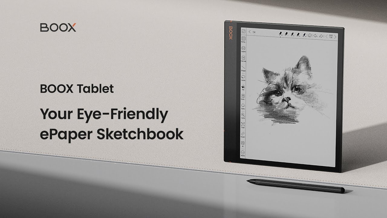 Draw on BOOX: An ePaper Tablet for Quick Sketches - YouTube