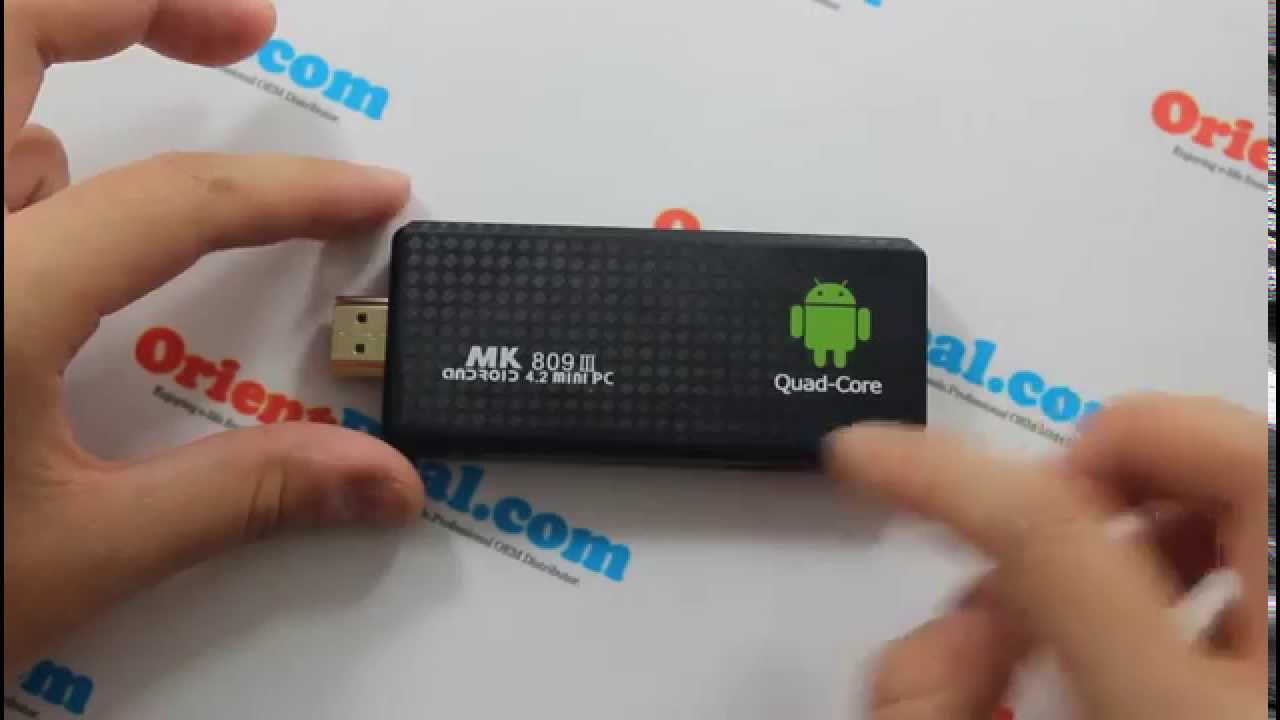 MK809 III RK3188 Quad Core Android TV Box TV Dongle - YouTube