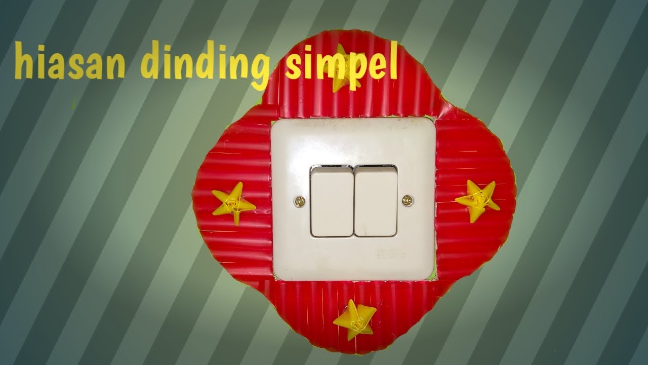 Hiasan dinding simpel tutorial#ide kreatif#kerajinantangan@craftme7003 ...