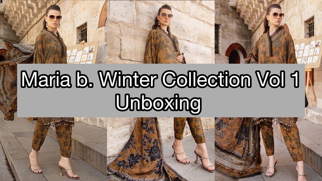 Maria b mprints Winter Shopping Haul | unboxing Cambric Collection ...