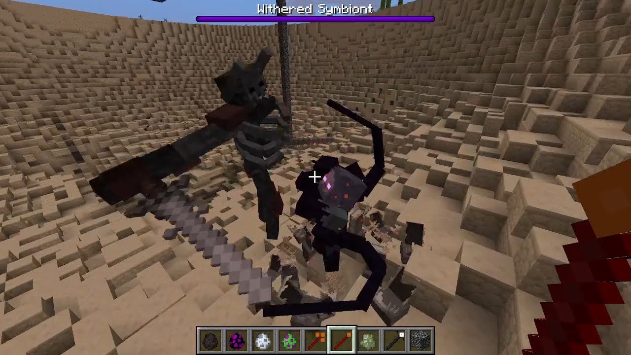 Minecraft Withered Symbiont VS Mutant Wither Skeletons (1v3) - YouTube