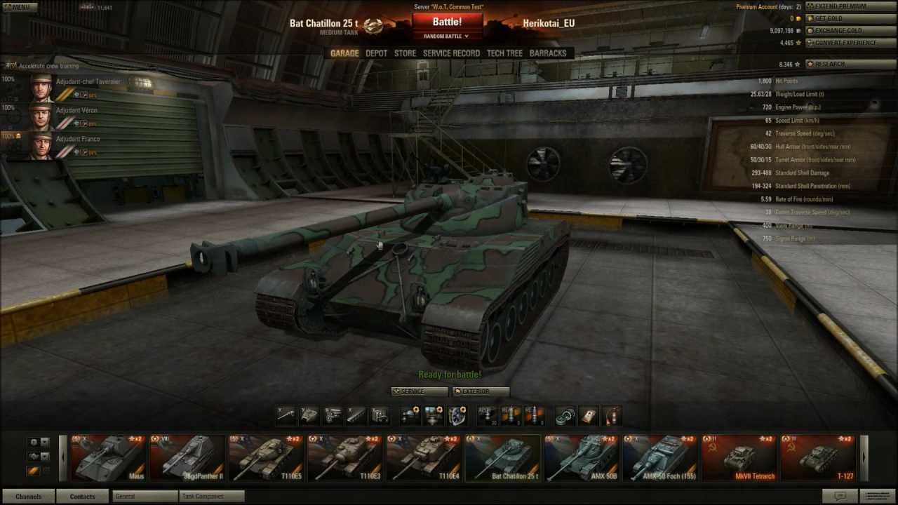 7.5 Preview - The Bat Chatillon 25t Tier 10 Medium Tank - Sacre Bleu ...