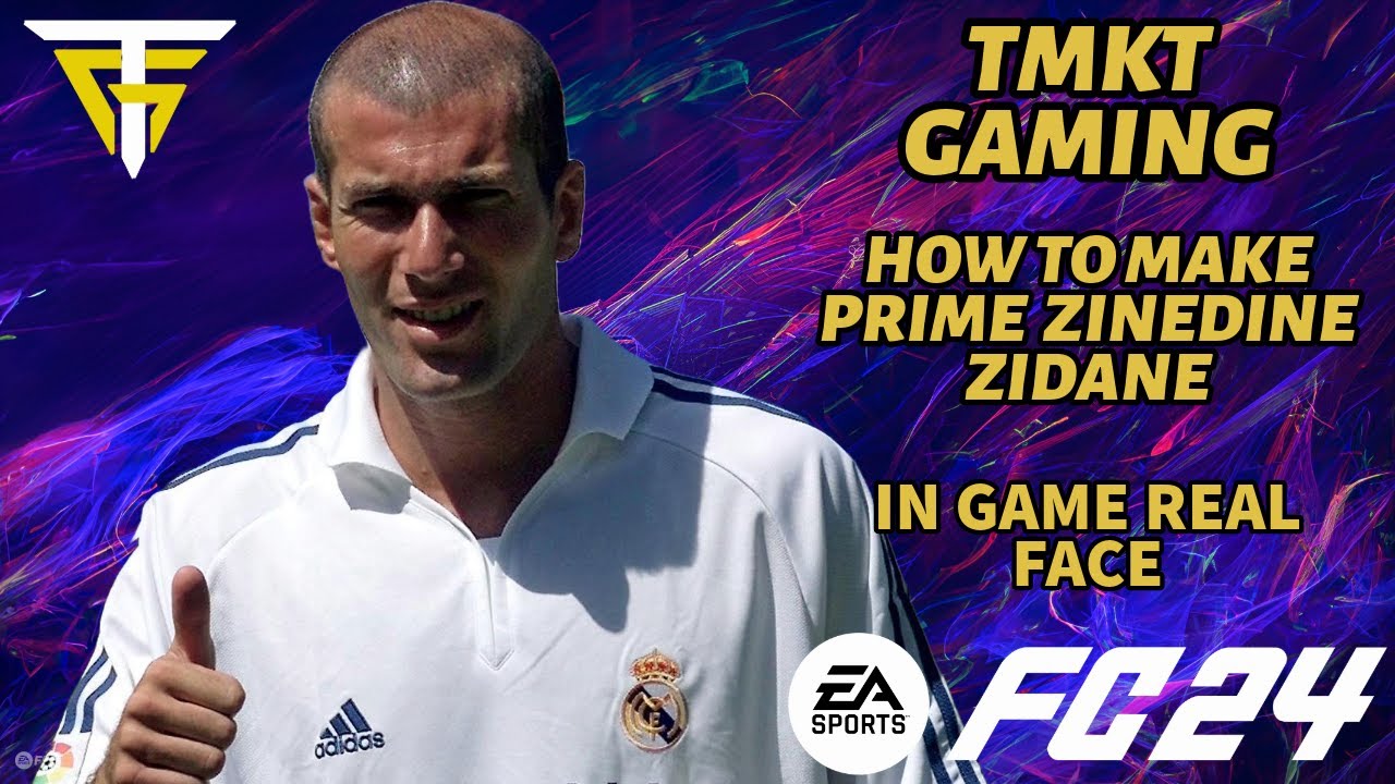 EA FC 24 - How To Make PRIME Zinedine Zidane - In Game Real Face! - YouTube