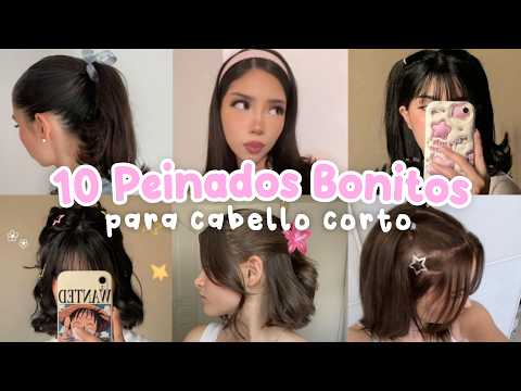 10 Peinados Fáciles y Bonitos para Cabello Corto que debes probar 🎀✨