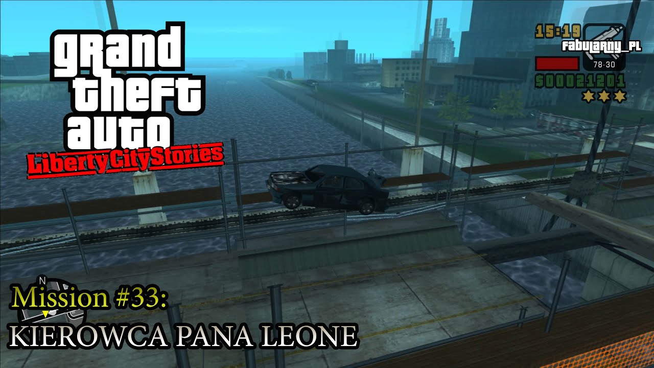 GTA Liberty City Stories LCS Mission #33 - Driving Mr. Leone (SALVATORE LEONE) KIEROWCA PANA ...