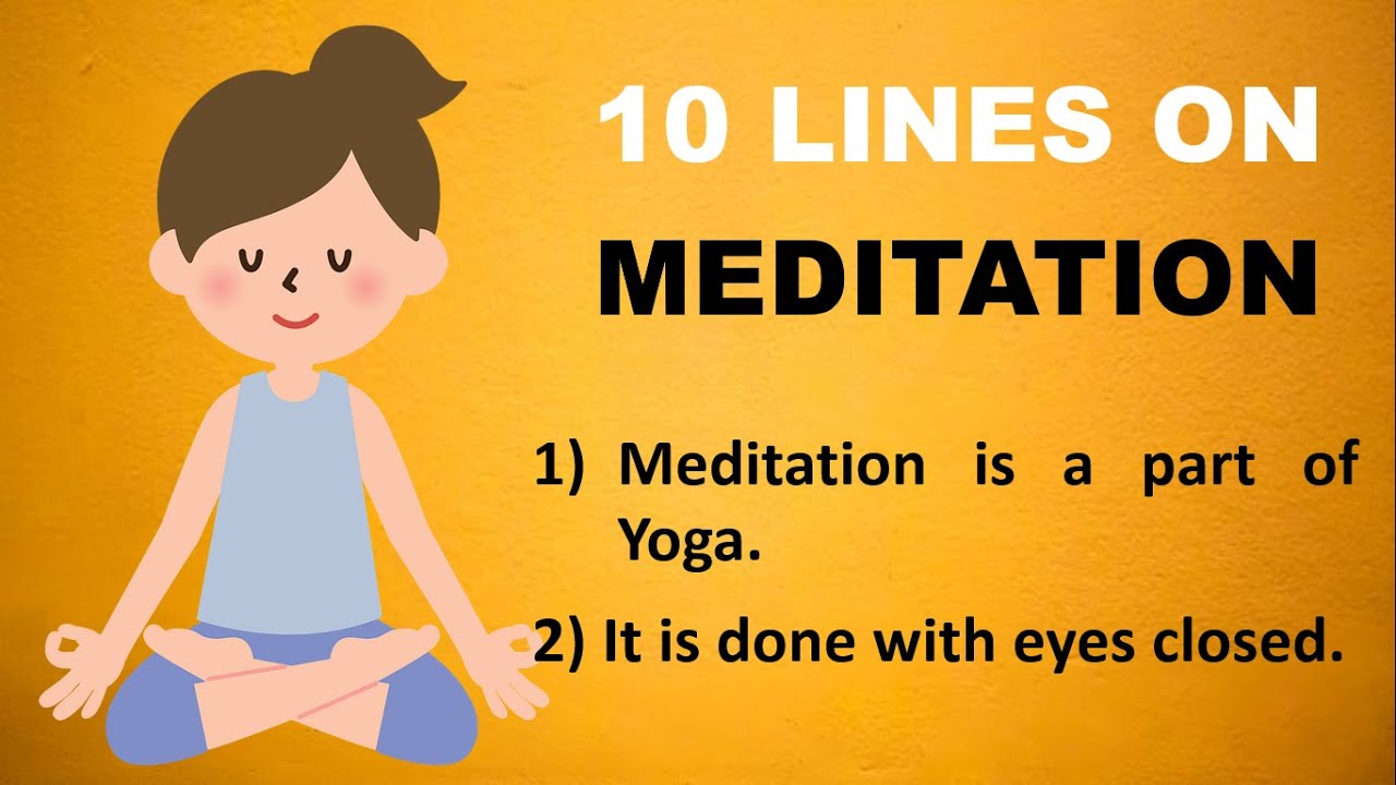10 Lines on Meditation in English | Few Lines on Meditation - YouTube