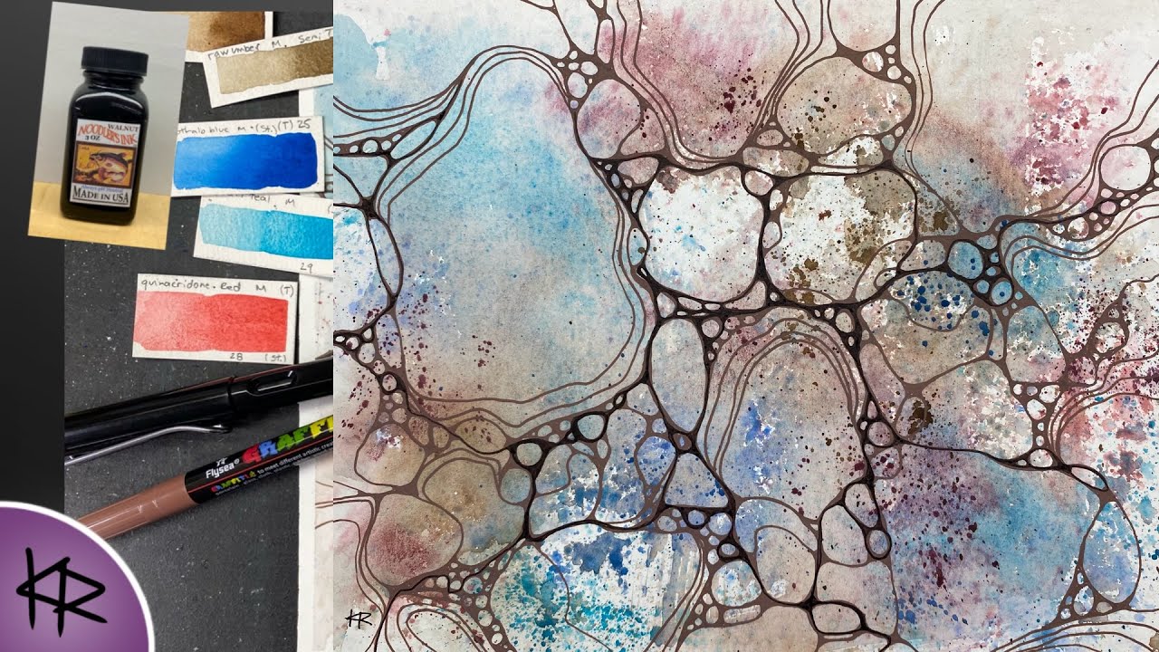 WATERCOLOR, NEUROGRAPHIC INK & PAINT PEN - Fun & Relaxing Painting! 208 ...