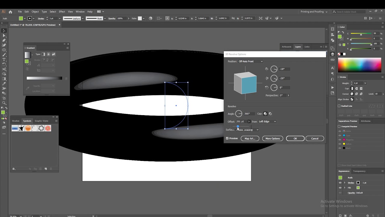 3D Texture Map in Adobe Illustrator - YouTube