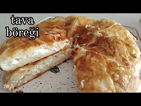 Üç yufka ile bir tava börek /su böreği tadında tava böreği tarifi 