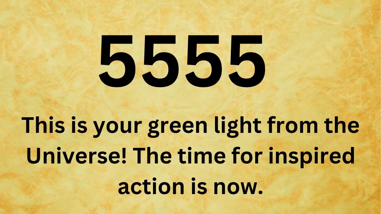 🕊️5555 This is your green light from the Universe!The time for inspired ...