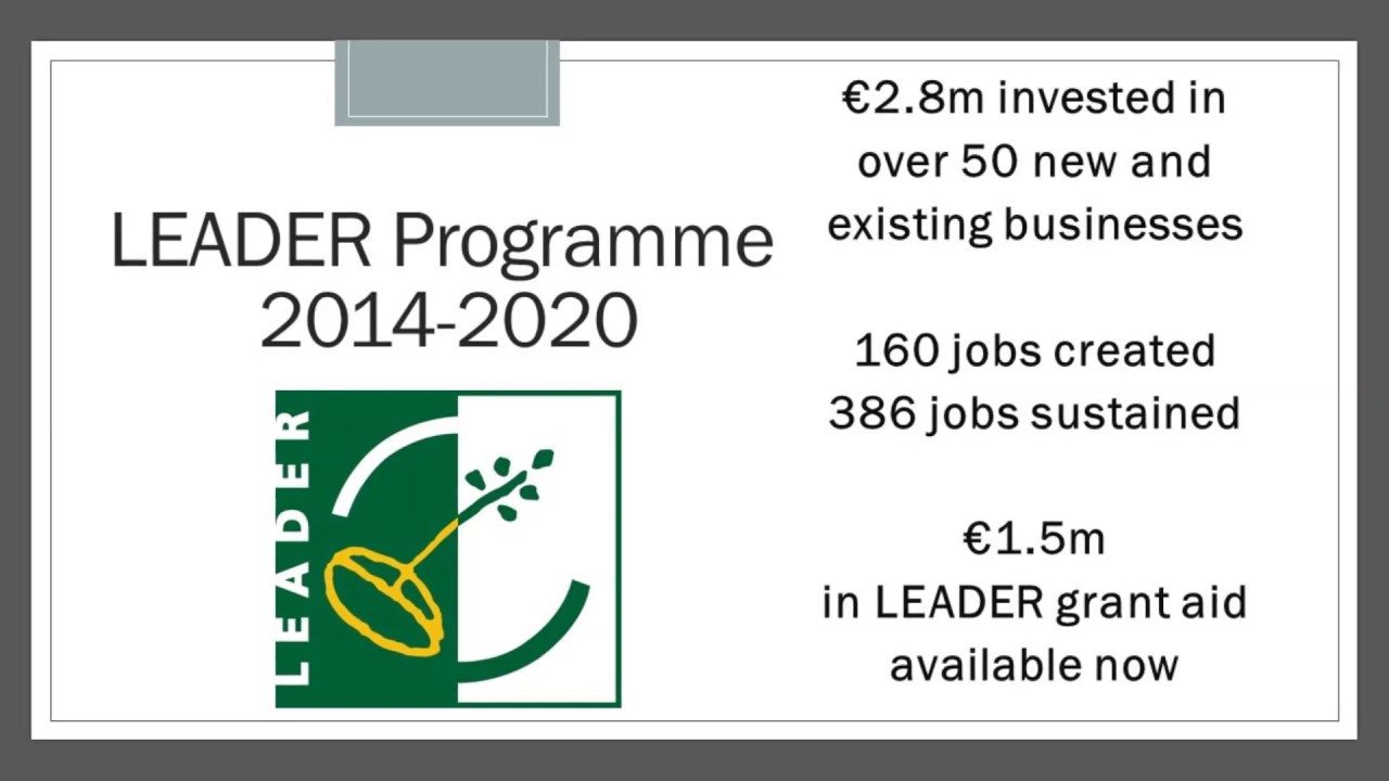 LEADER grant aid supporting SME - YouTube