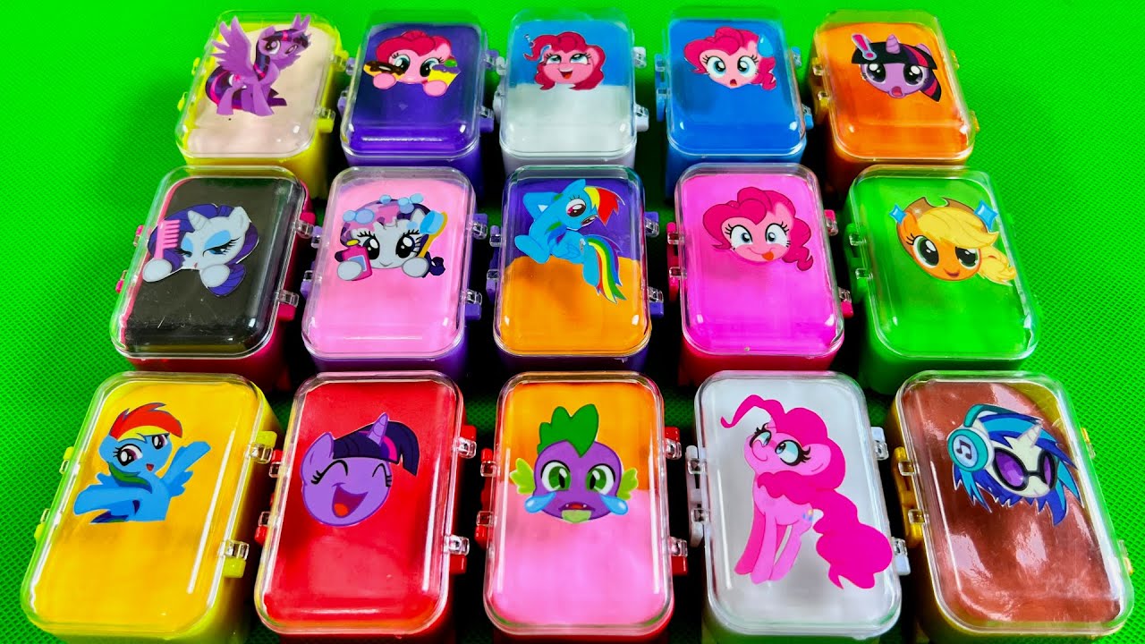 My Little Pony | Looking SLIME with Suitecase Coloring | MLP Satisfying ...