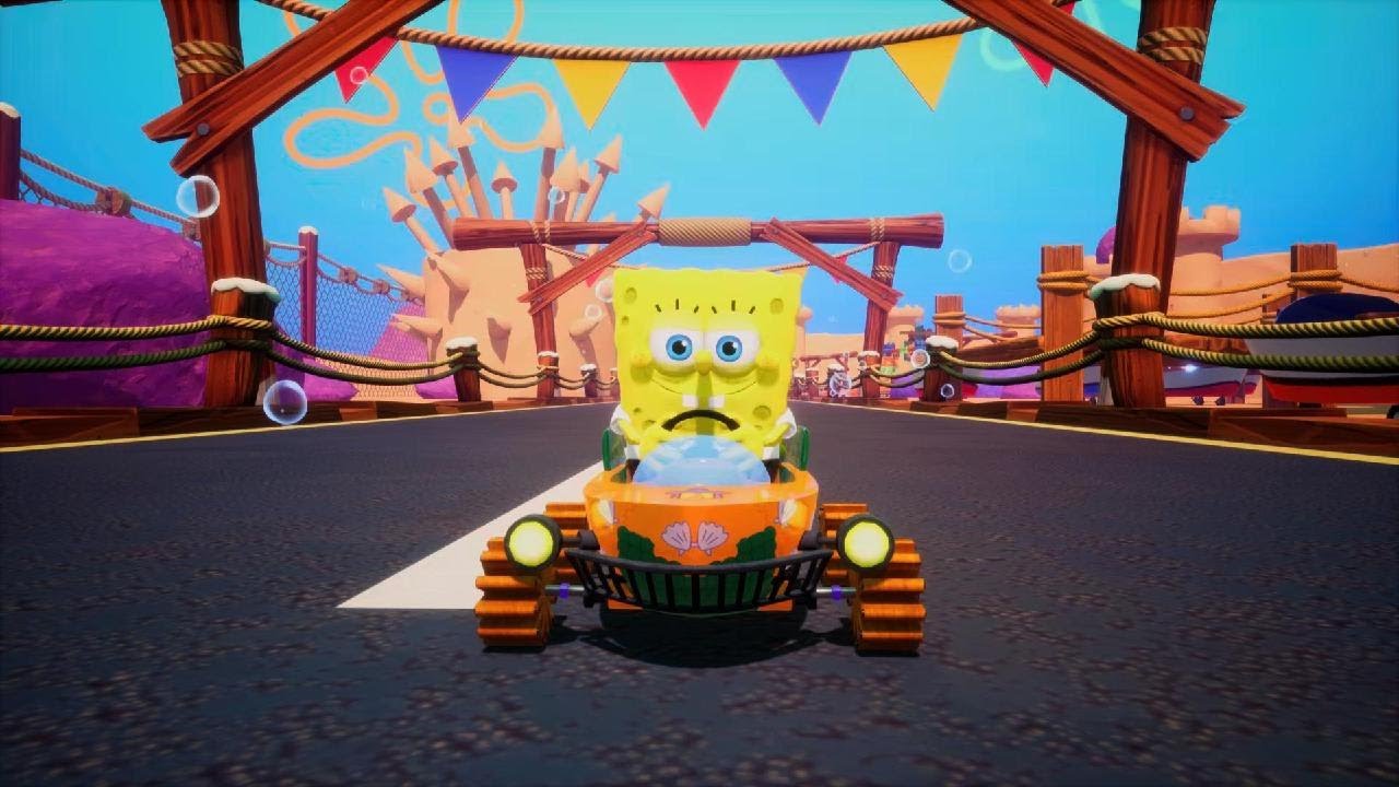 Nickelodeon Kart Racers 3: Slime Speedway - Squidward Boss Race - YouTube