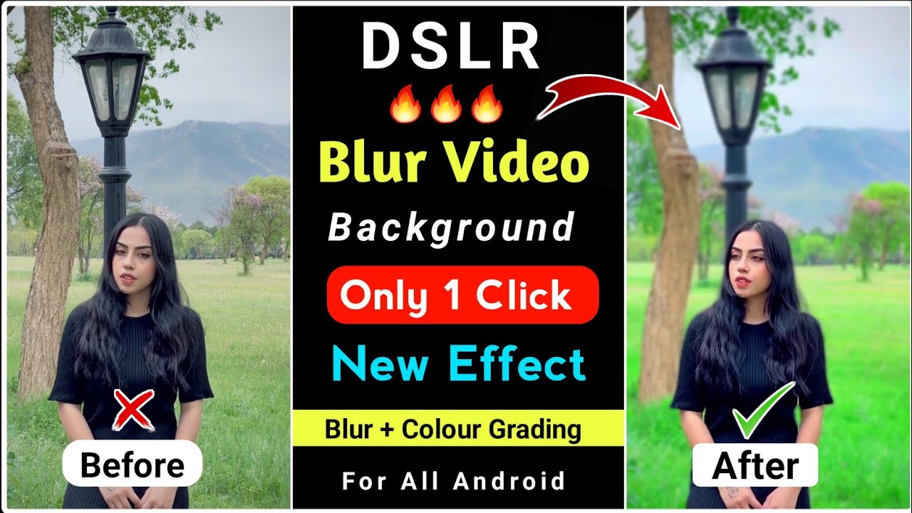 How to Blur Video Background DSLR boken Effect | Video background blur ...