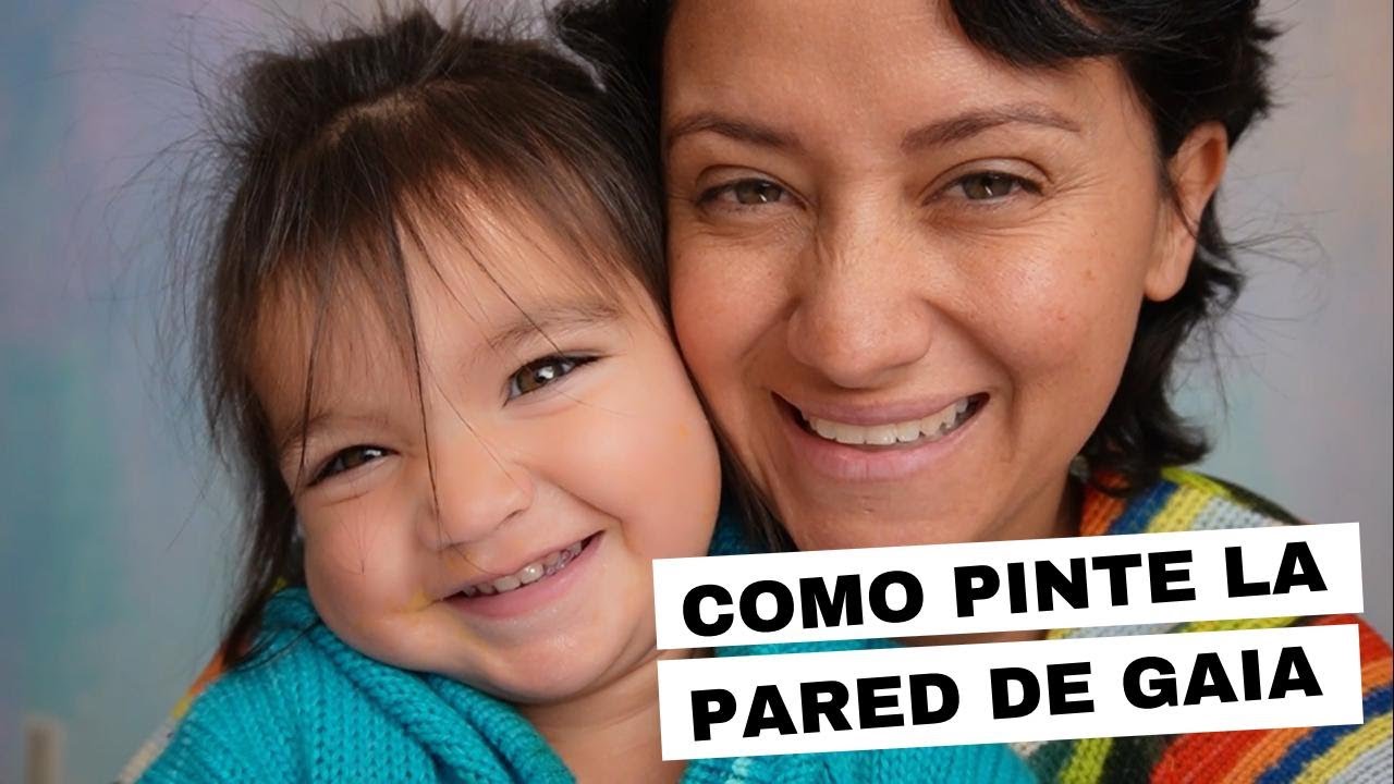 COMO pinte la pared de Gaia / TUTORIAL de ALGODÓN DE AZÚCAR - YouTube