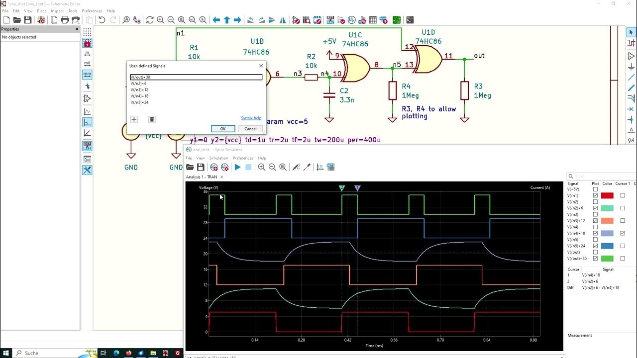 Ngspice in KiCad 8: mixed signal simulation (analog + digital) - YouTube