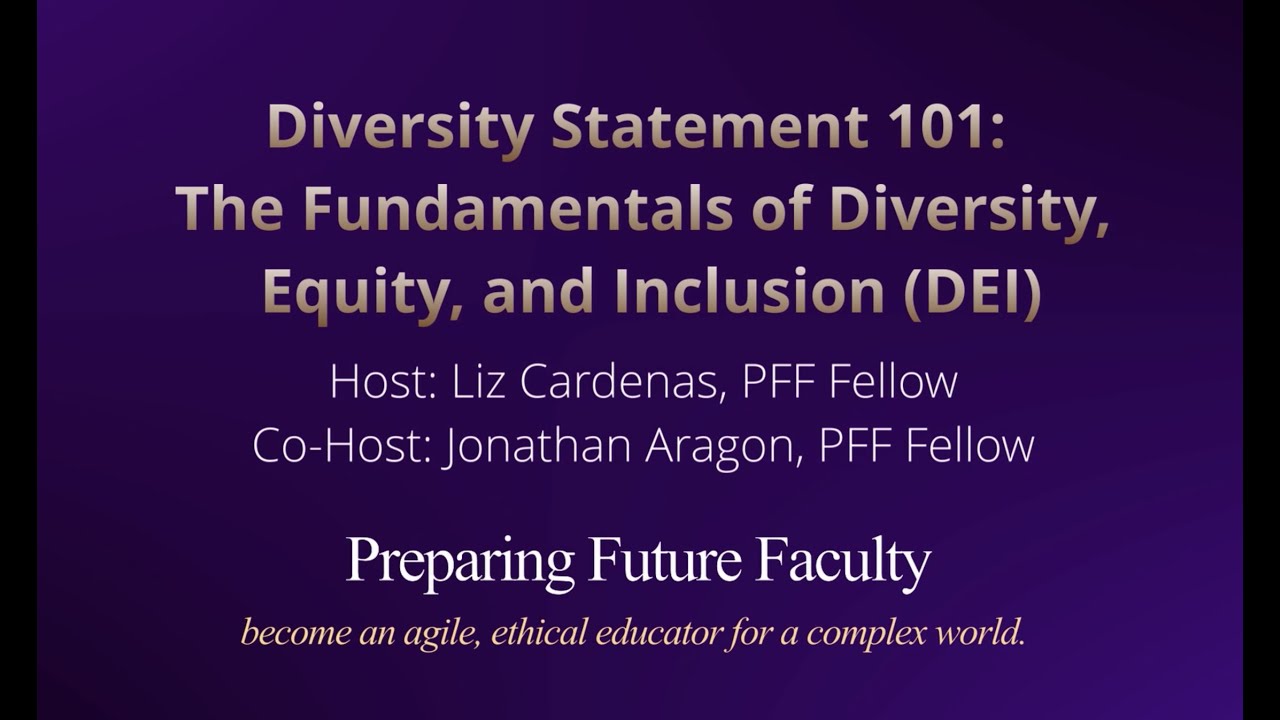 Diversity Statement 101: The Fundamentals of Diversity, Equity, and ...