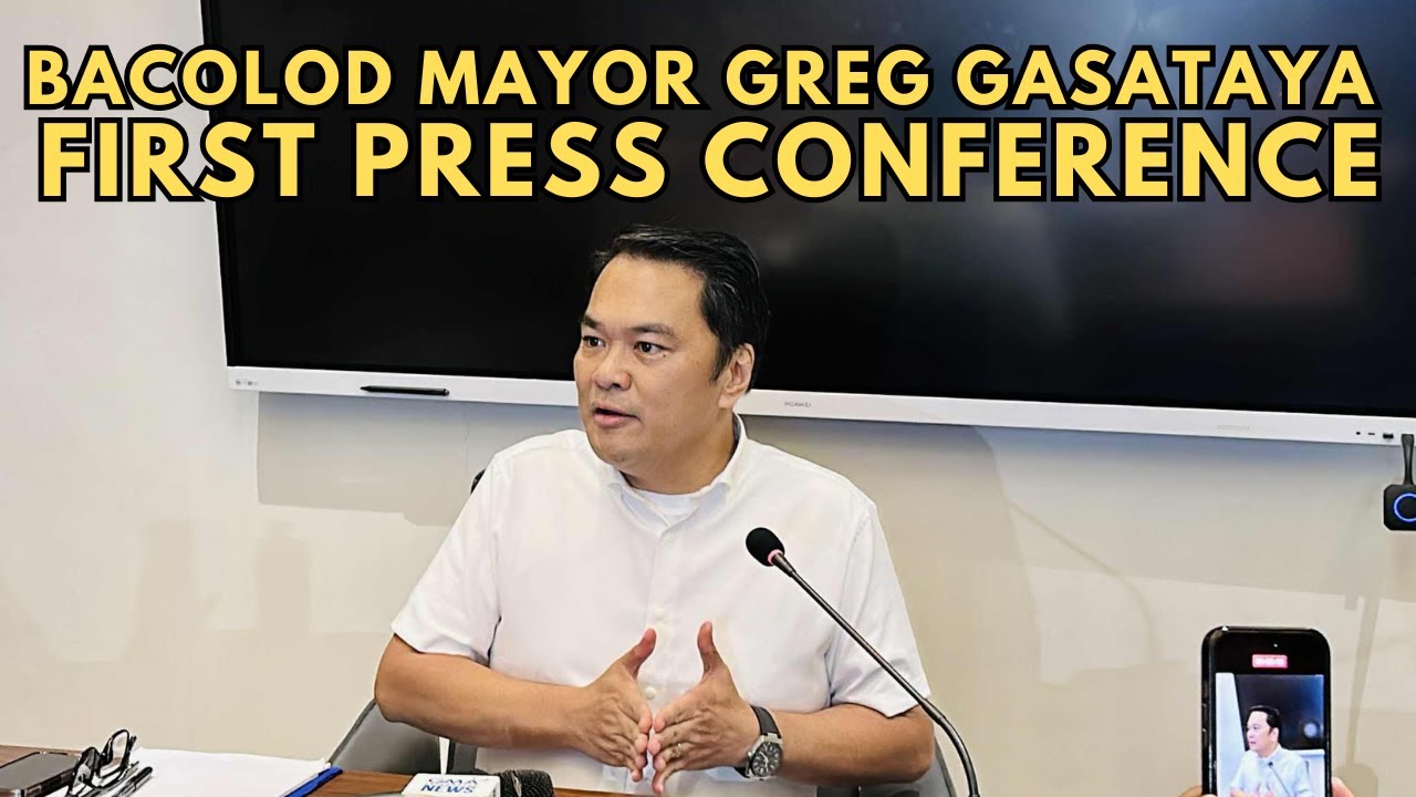 BACOLOD MAYOR GREG GASATAYA | FIRST PRESS CONFERENCE | JULY 7, 2025 ...