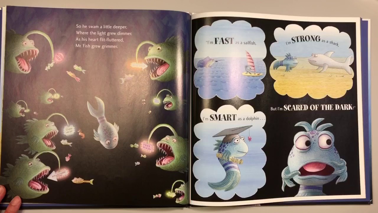 英語で絵本 "The Pout Pout Fish in The Big Big Dark" - YouTube