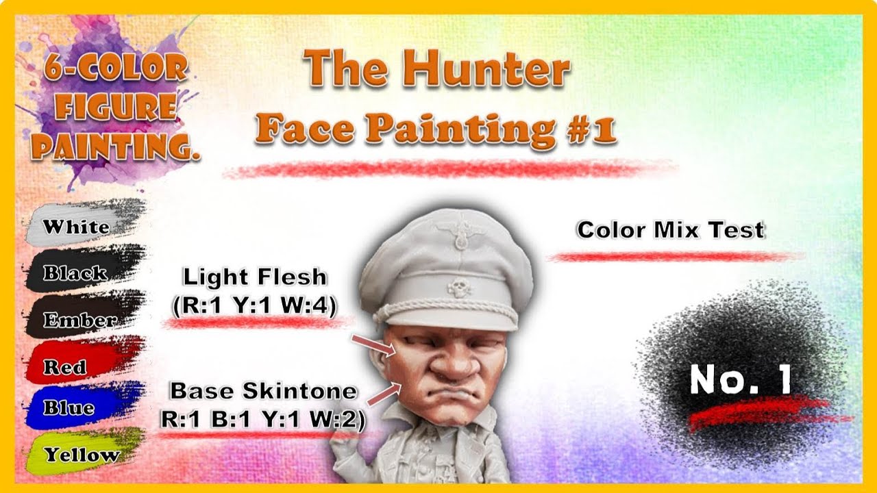 The Hunter - 01 Face Painting #1 - Painting Hyper Lapse x4 - YouTube