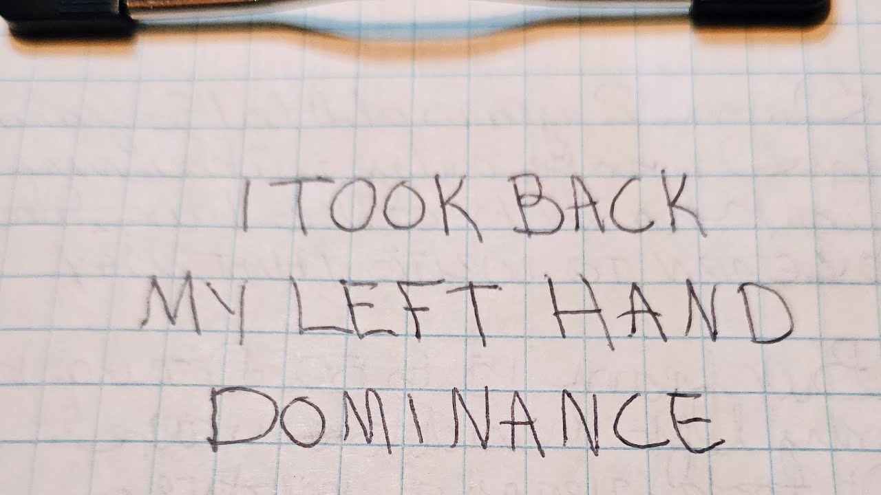 I TOOK BACK MY LEFT HAND DOMINANCE - YOU CAN TOO - YouTube