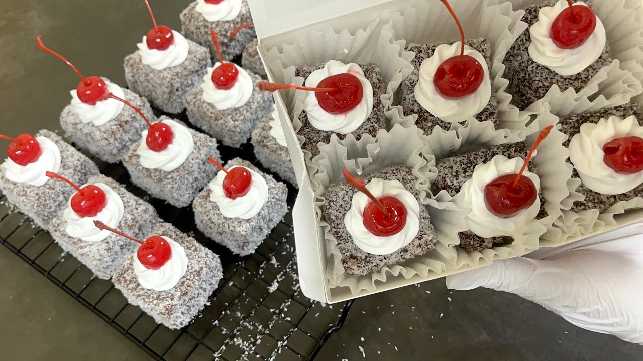 🍒연말 선물용으로 딱인 레밍턴 케이크🍒 | Remington cake - YouTube
