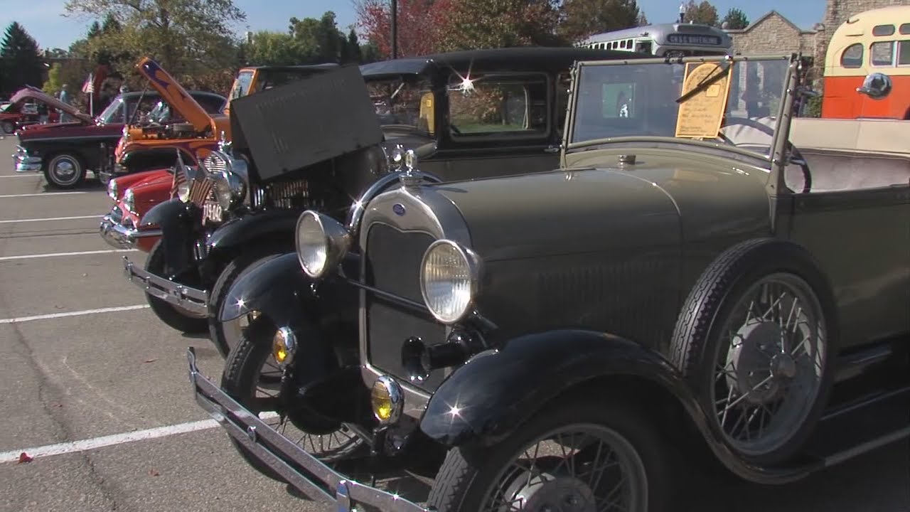 Spring Grove Cemetery hosts car show to benefit local charities - YouTube