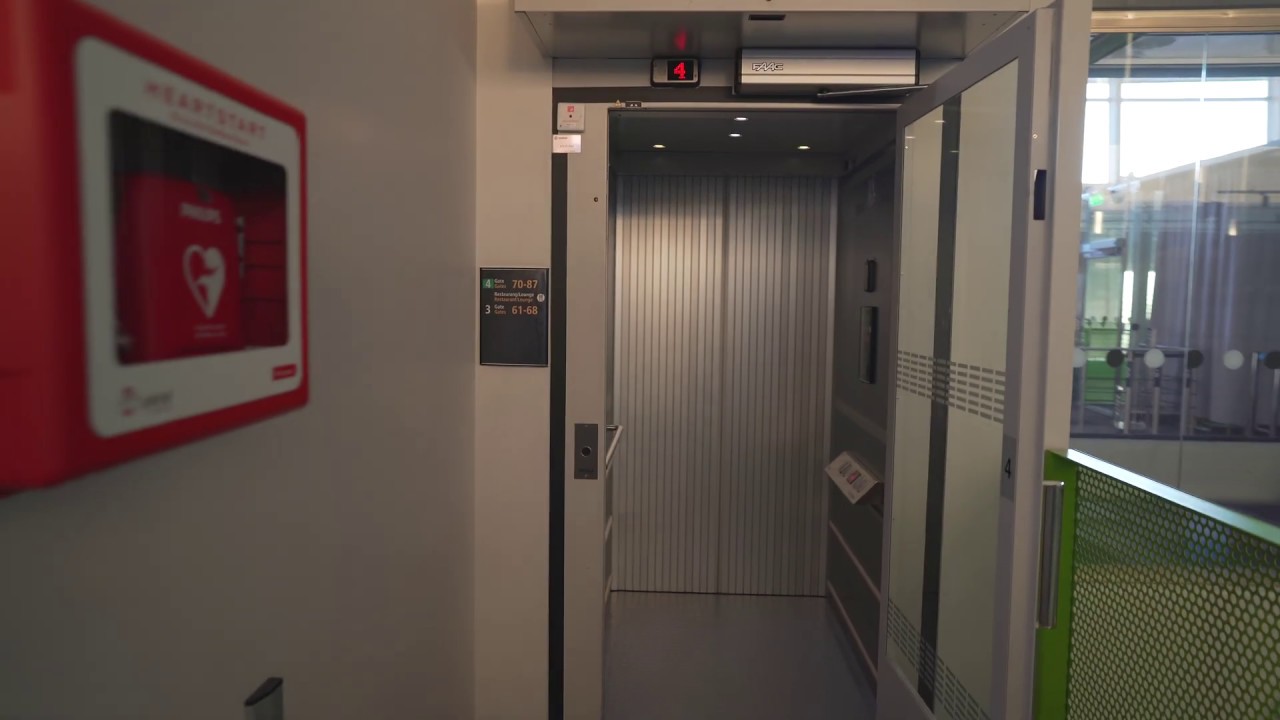 Sweden, Stockholm, Arlanda Airpirt Terminal 2, MOTALA HISSAR elevator ...