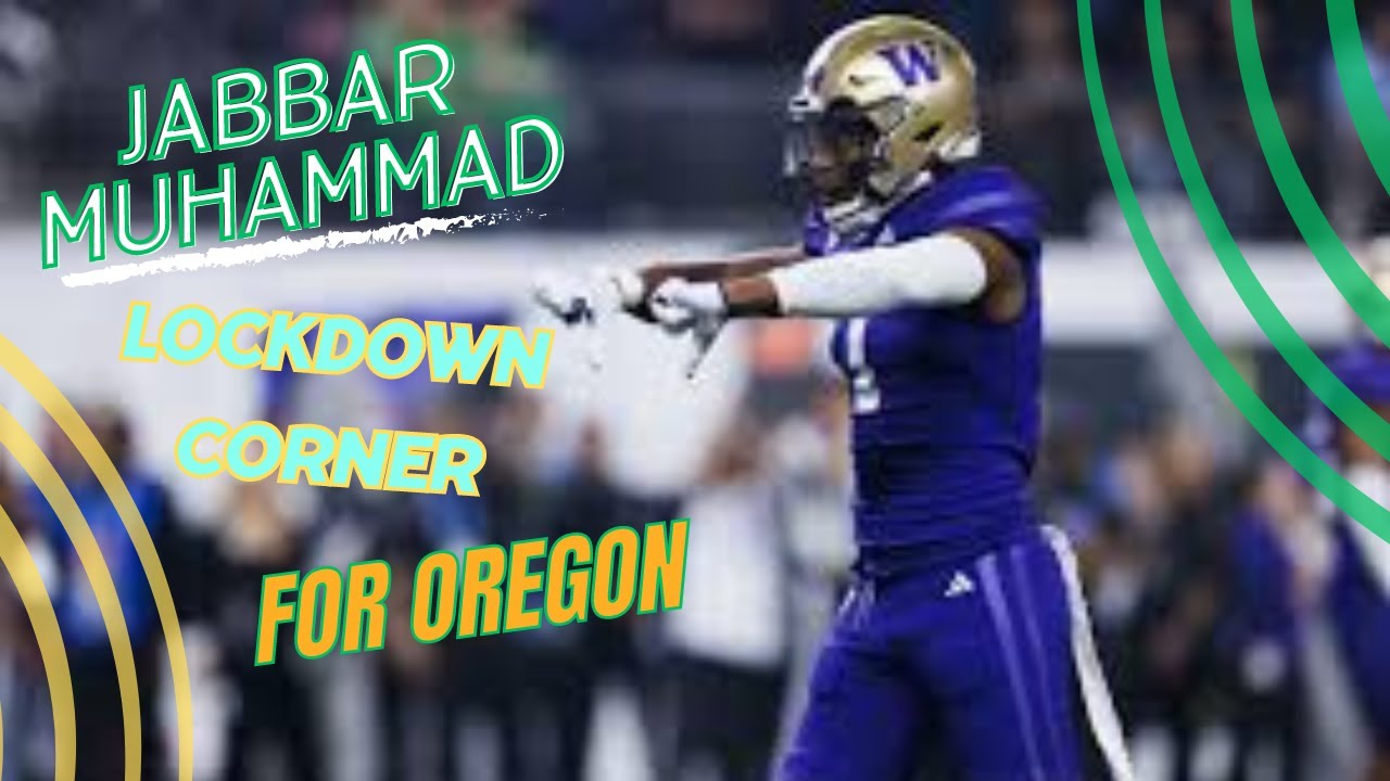 Oregon's New Lockdown Corner Jabbar Muhammad - YouTube